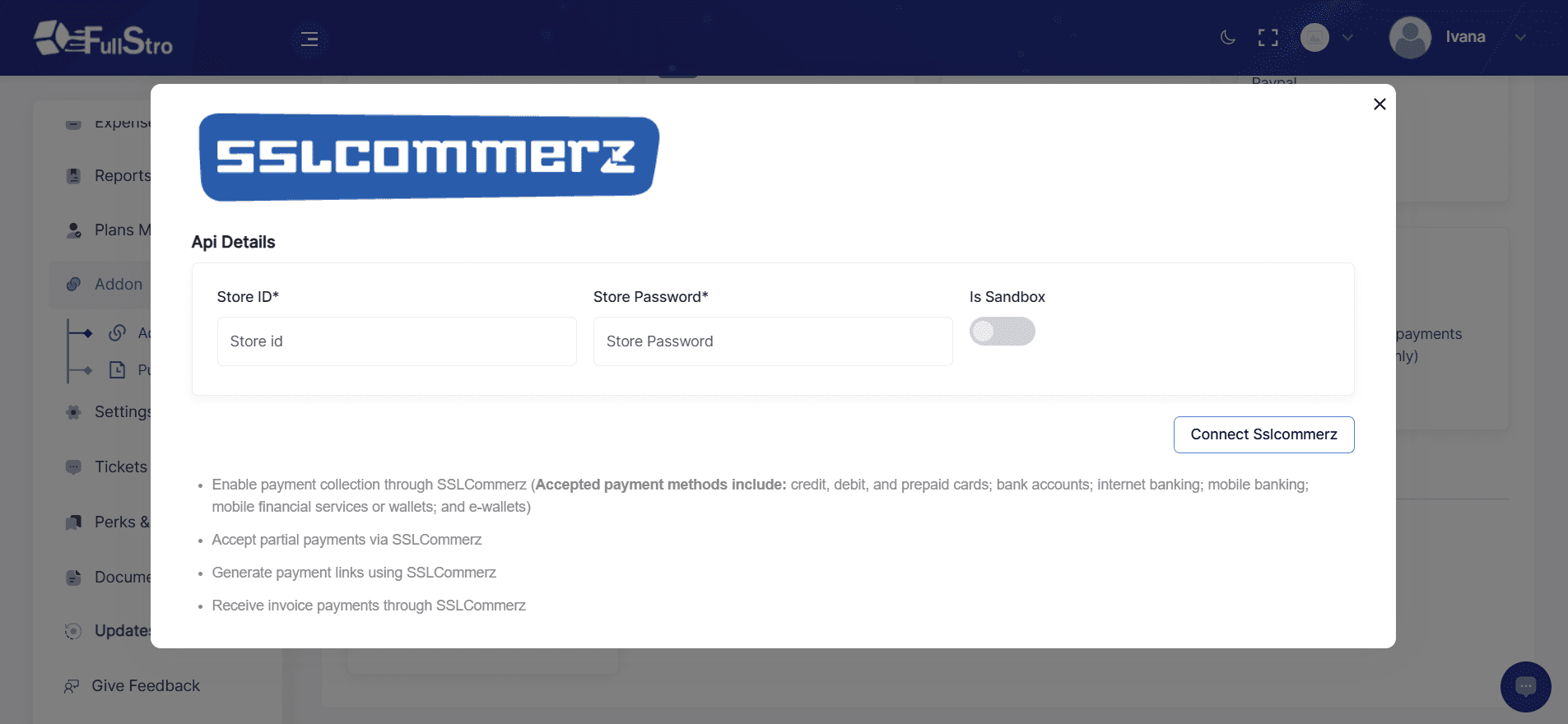 SSLCommerz Integration | Fullstro
