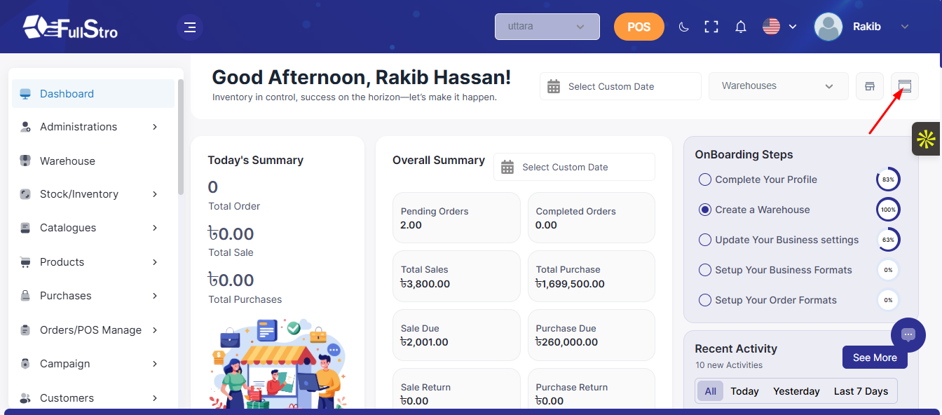 Dashboard Customization